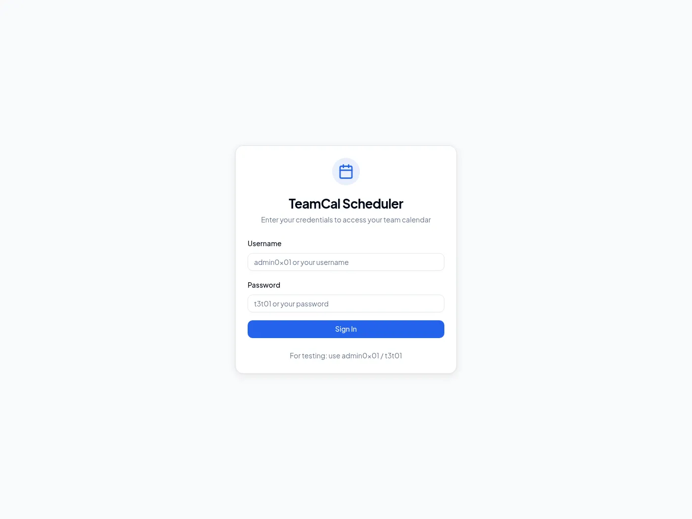 TeamCal Scheduler