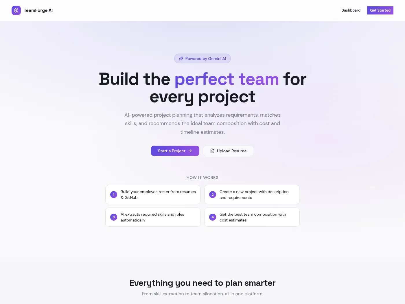 TeamForge AI Planner