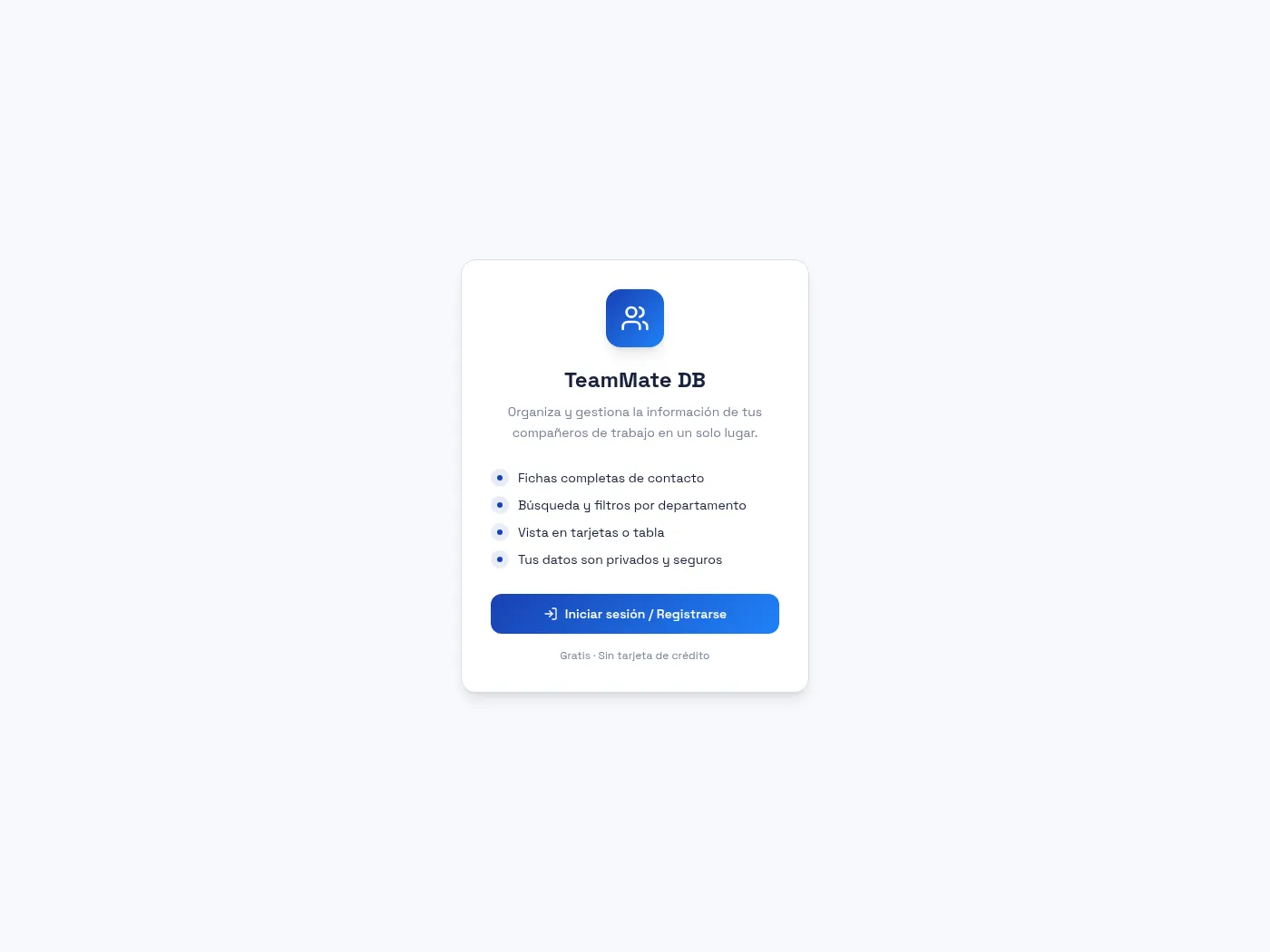 TeamMate DB App