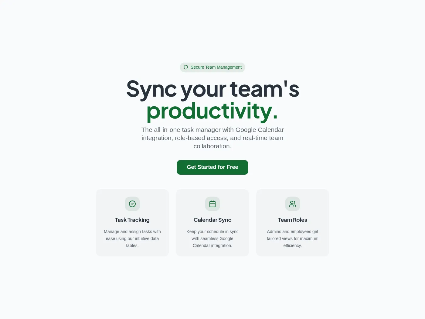 TeamSync Task Manager