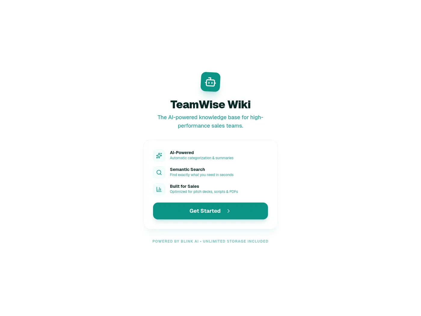TeamWise Wiki SaaS