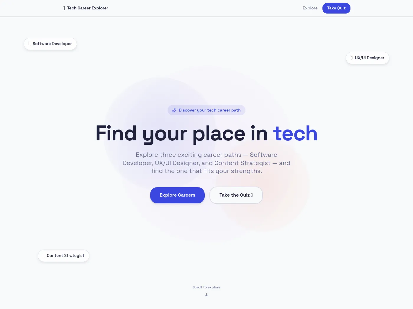 Tech Career Explorer