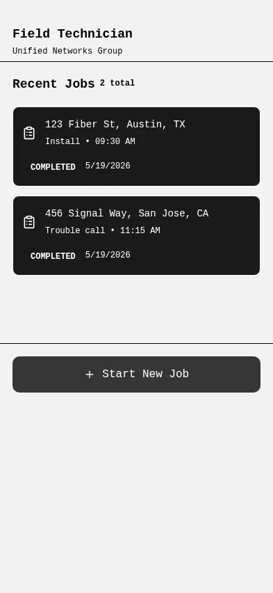 Field Tech Checklist App