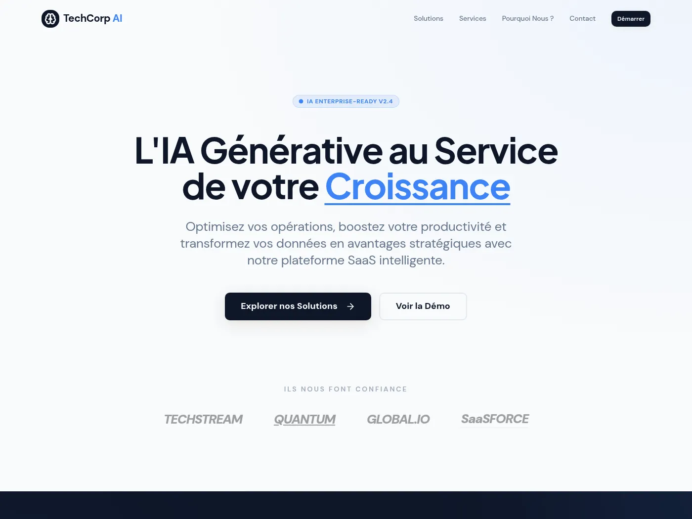 TechCorp Web Presence