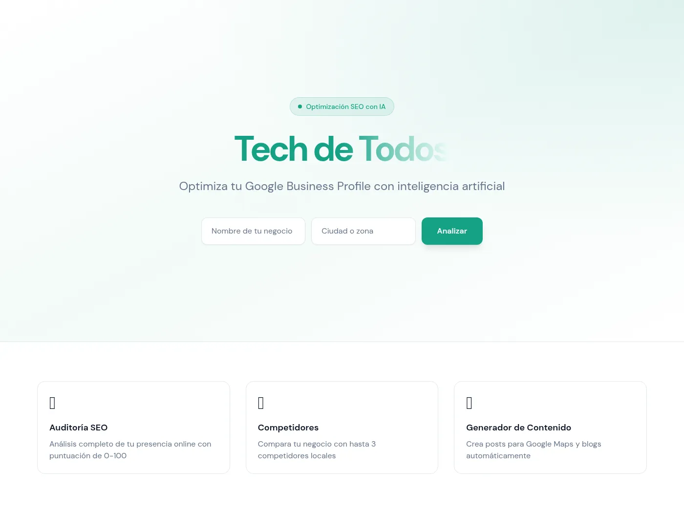 Tech de Todos MVP