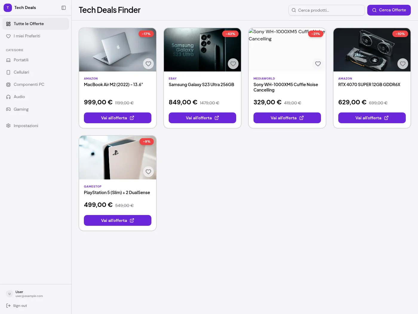 Tech Deals Finder