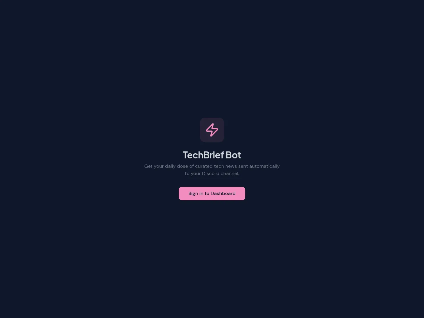 Tech Brief Discord Bot