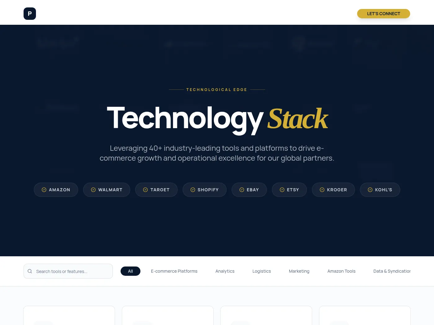 Perfality Tech Stack Page