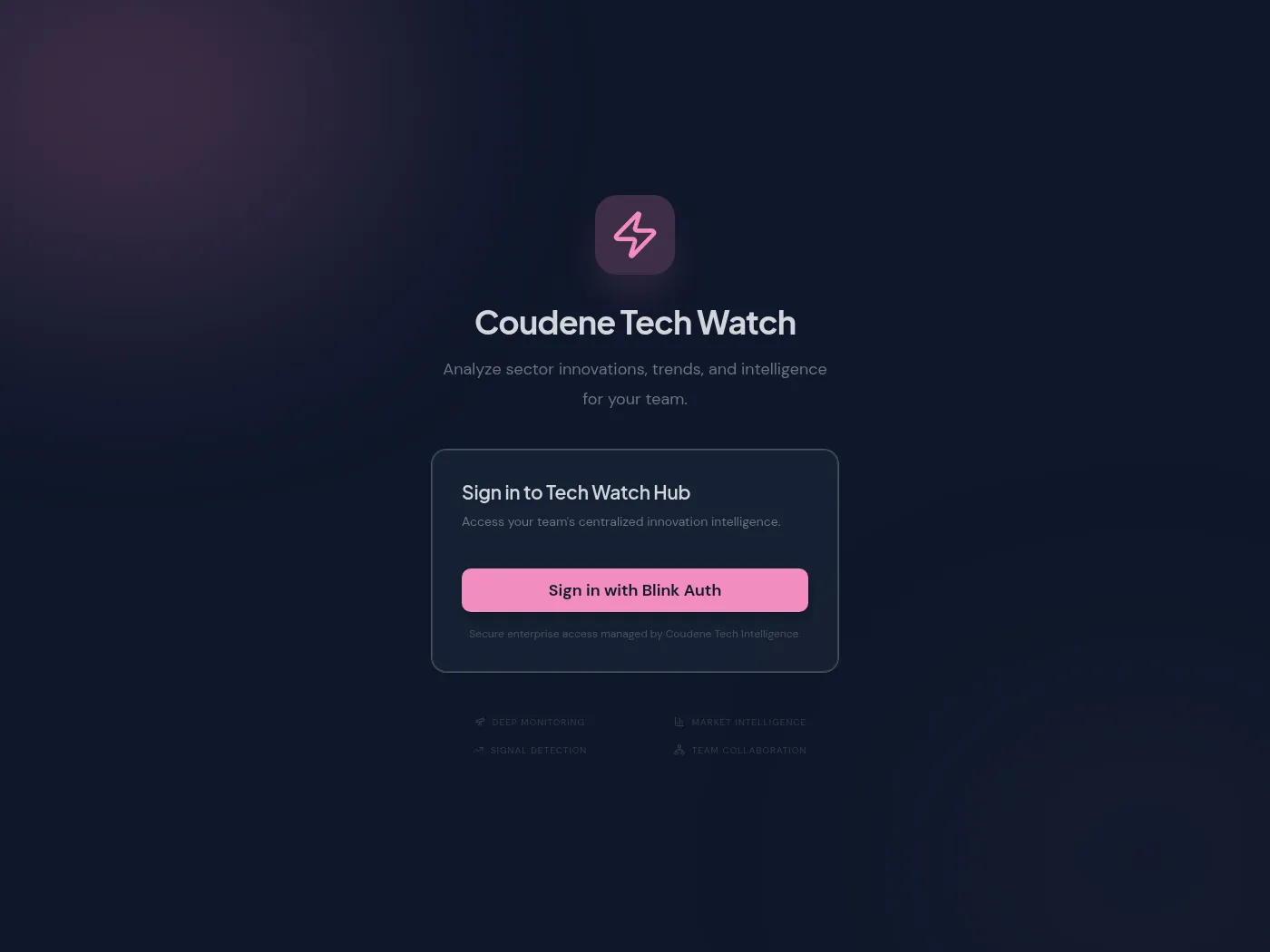 Coudene Tech Watch Hub
