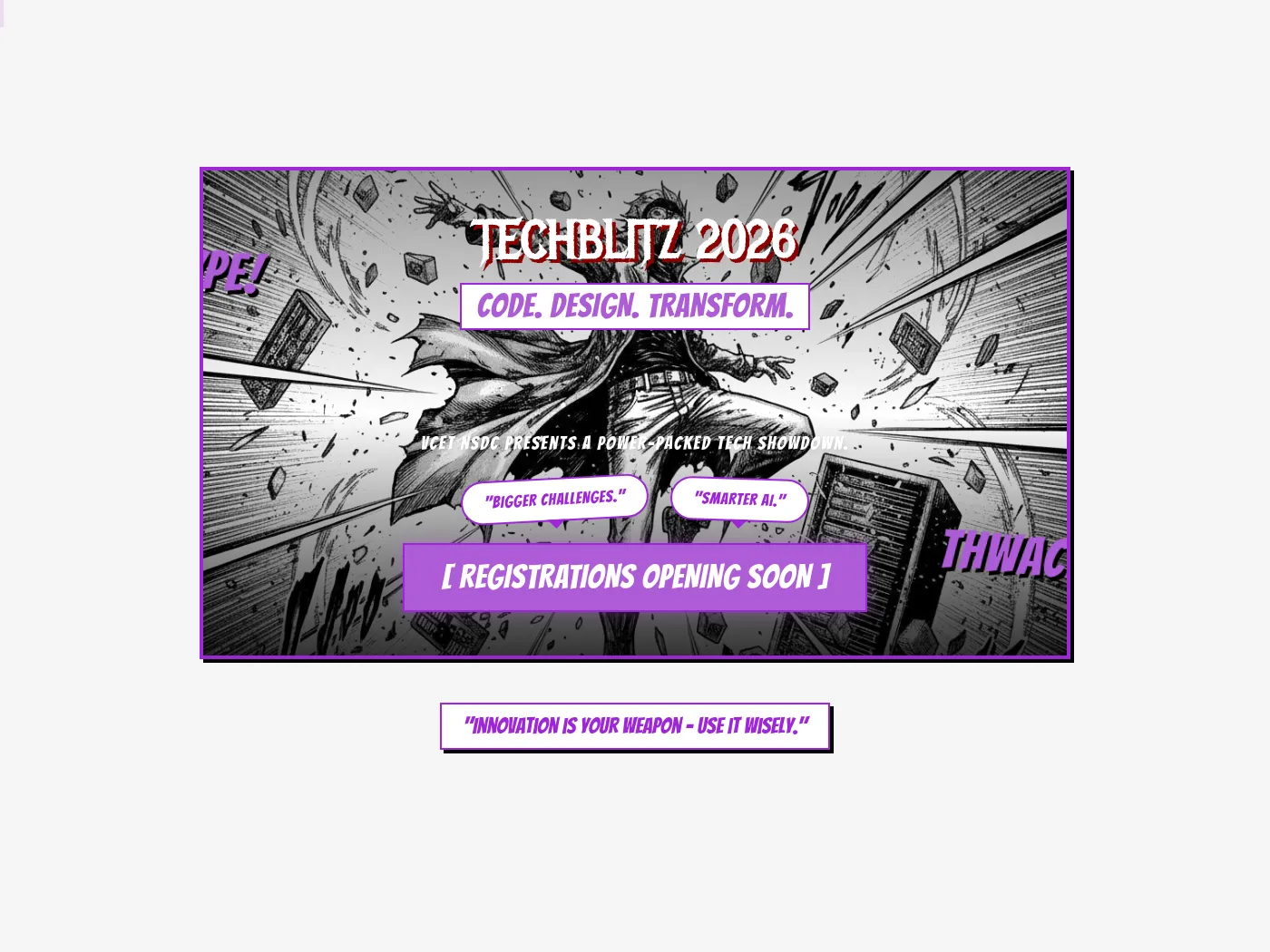 Techblitz Manga Scroll