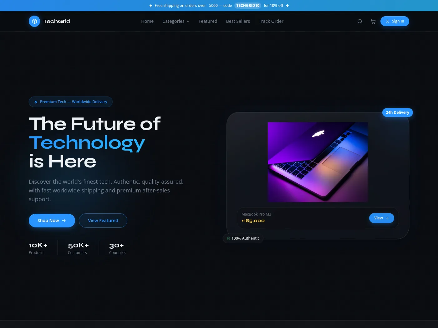 TechGrid Ecommerce Store