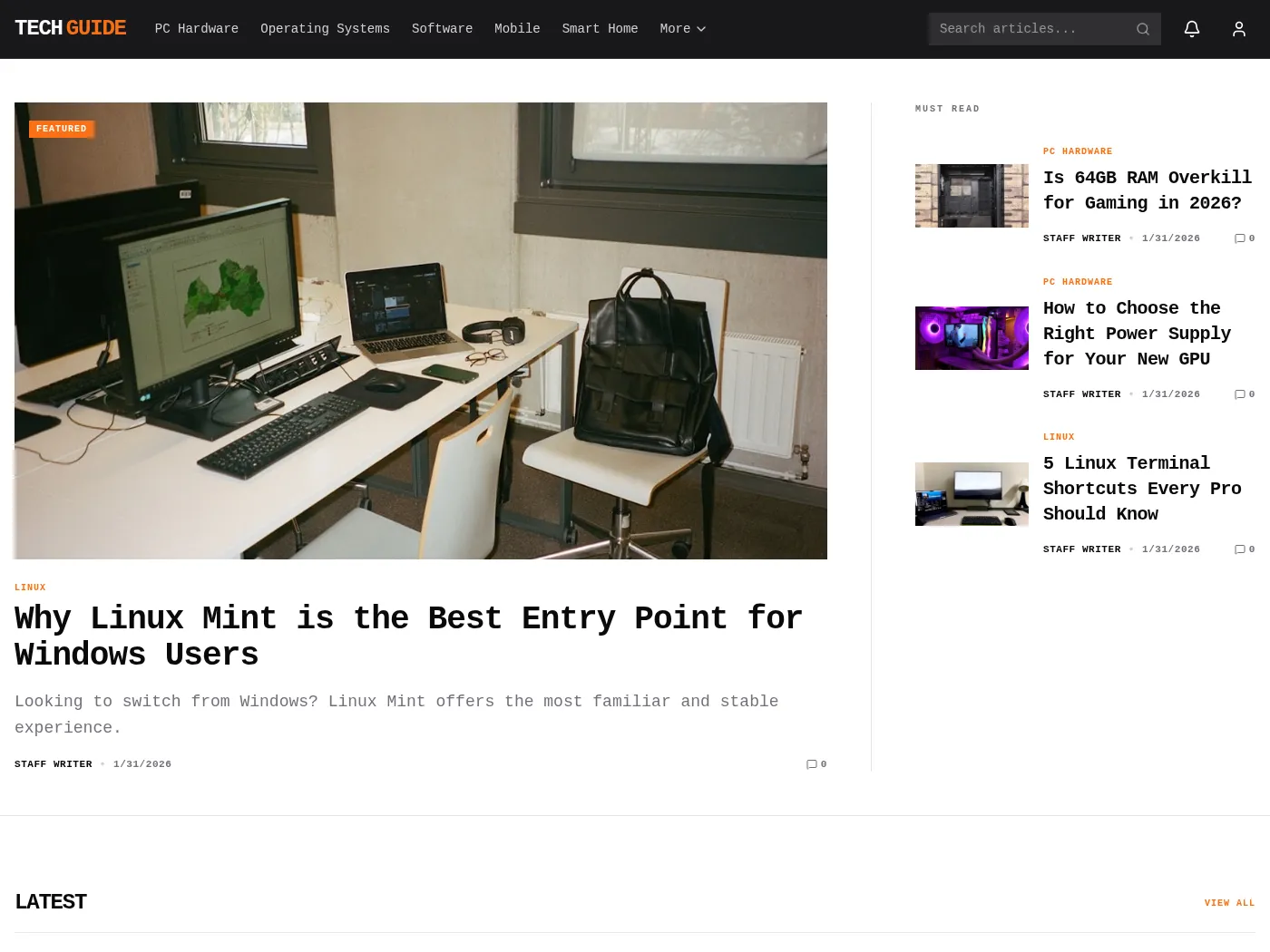 TechGuide Blog Clone