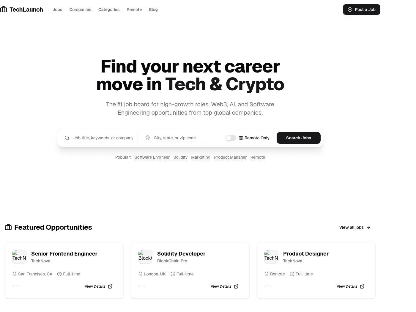 TechLaunch Job Board