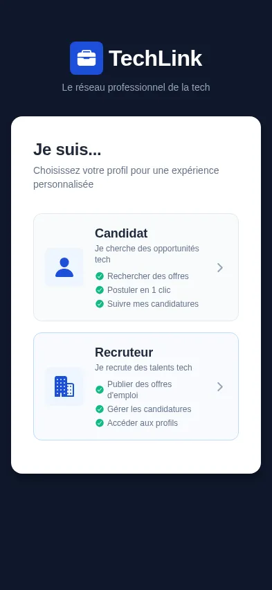TechLink Job Board App