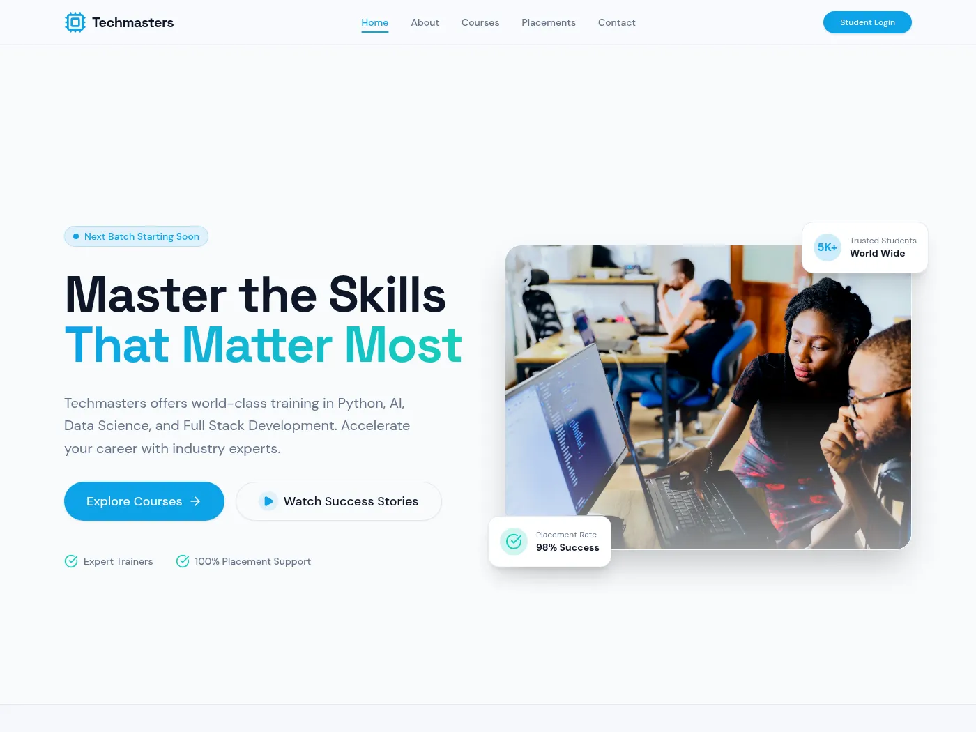 Techmasters Pro Website
