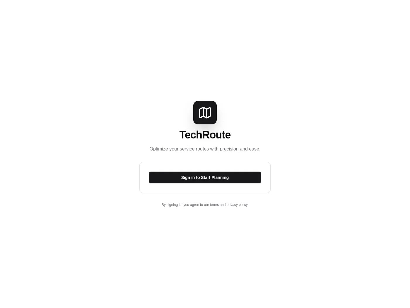TechRoute Scheduler
