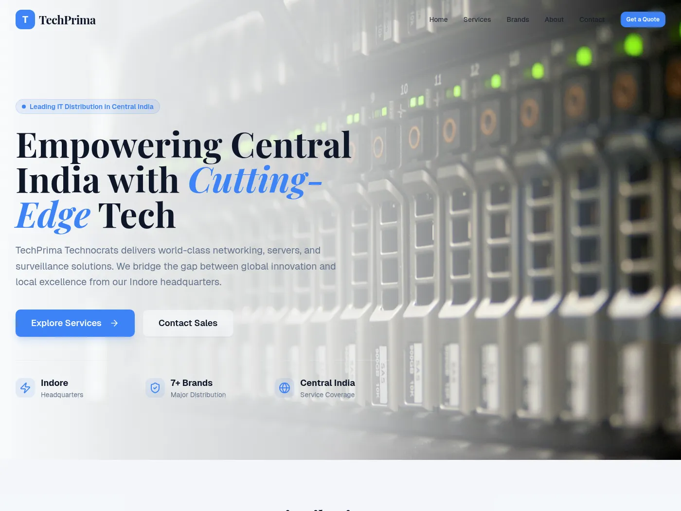 TechPrima Landing Page