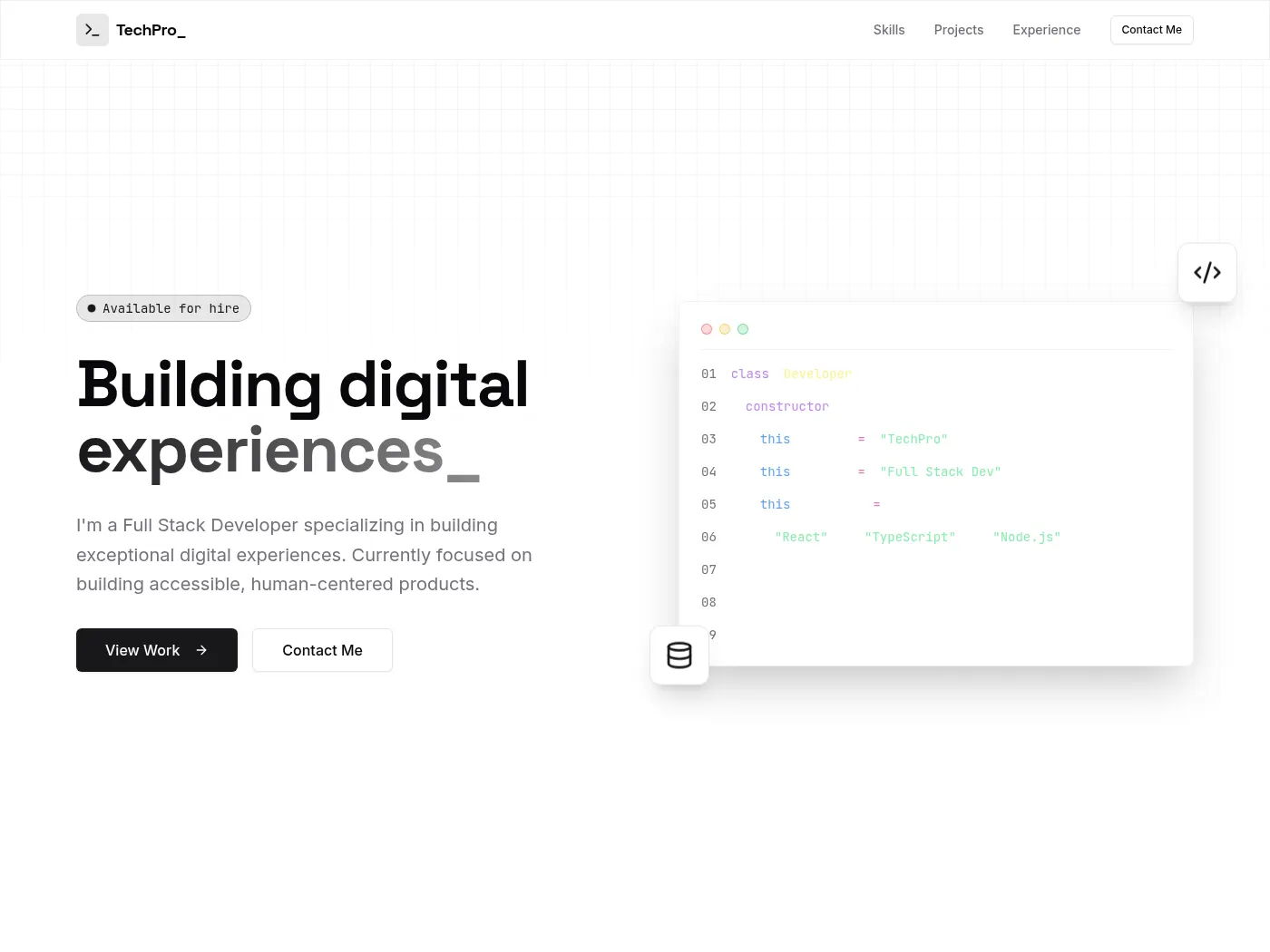 TechPro Portfolio