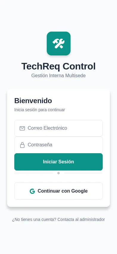 TechReq Control App