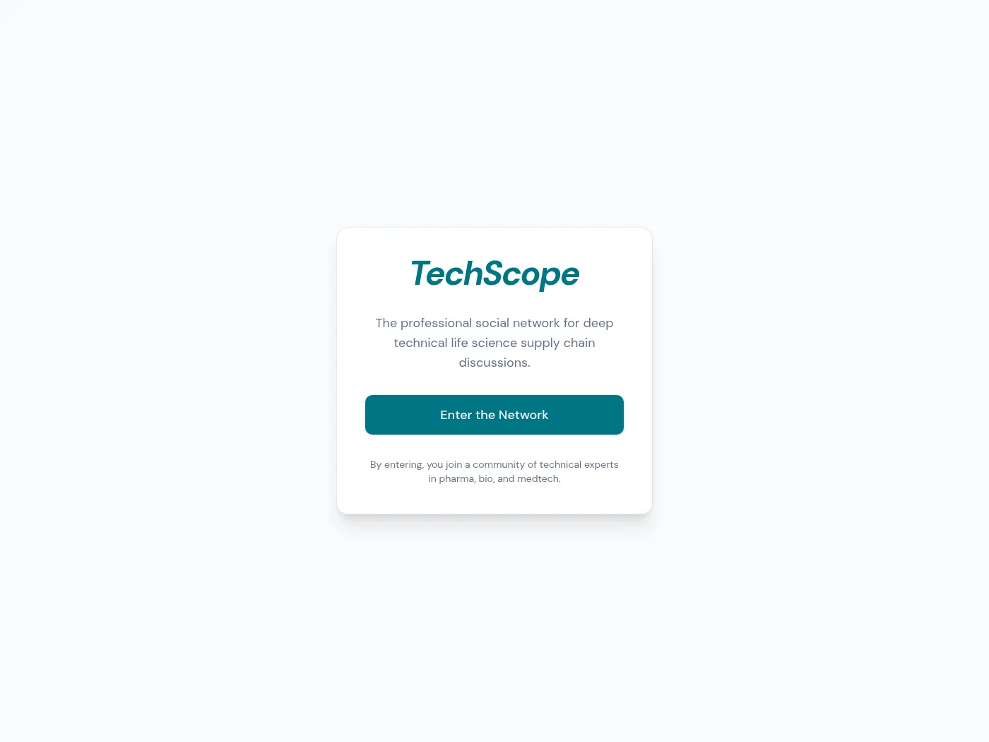 TechScope Social Network