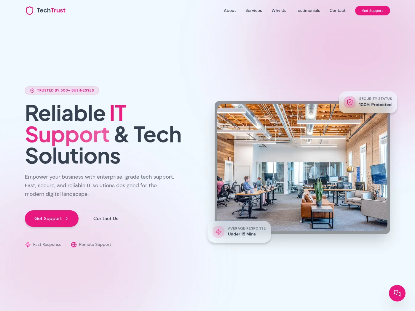 TechTrust Landing Page