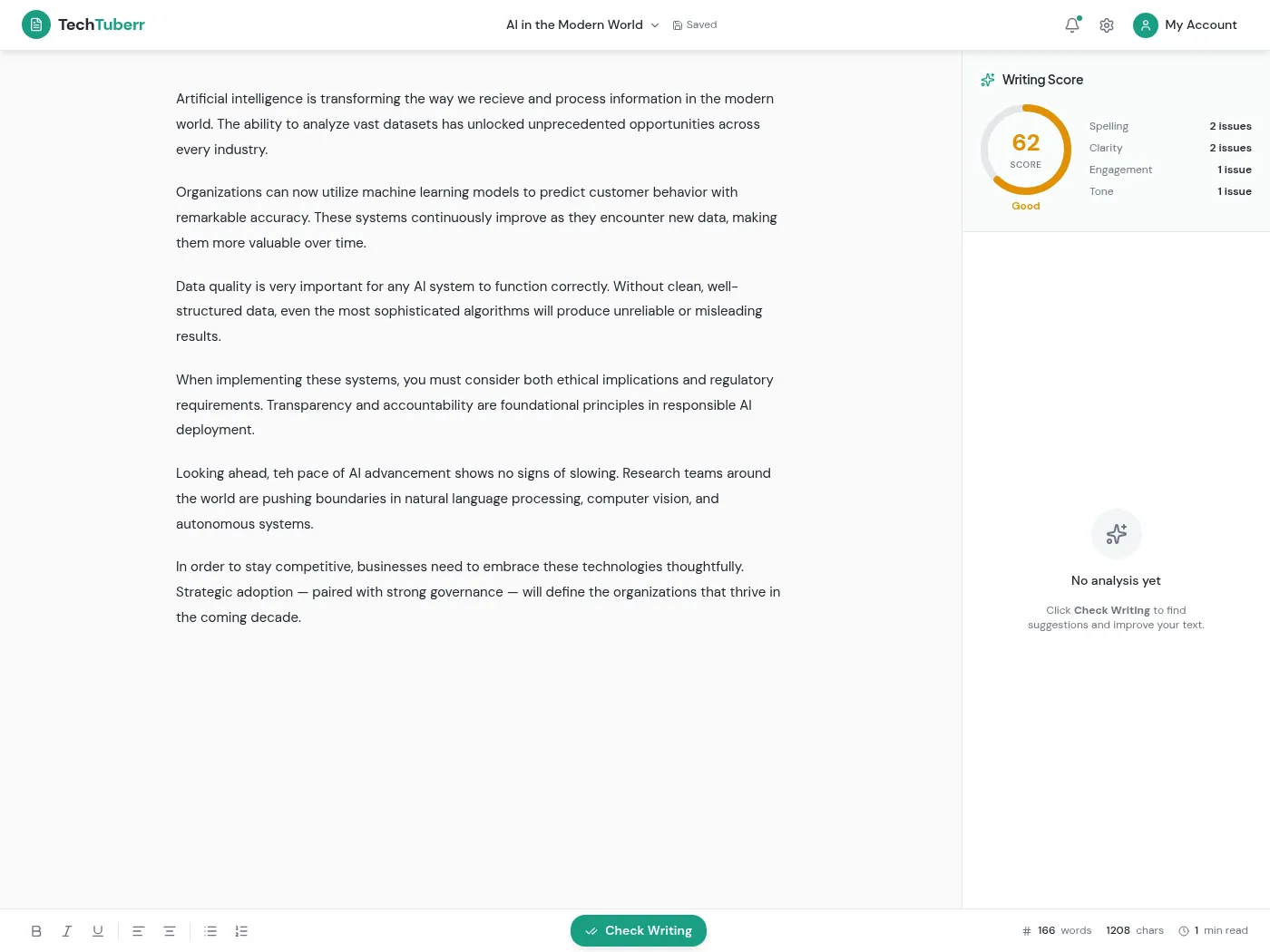 TechTuberr Writer