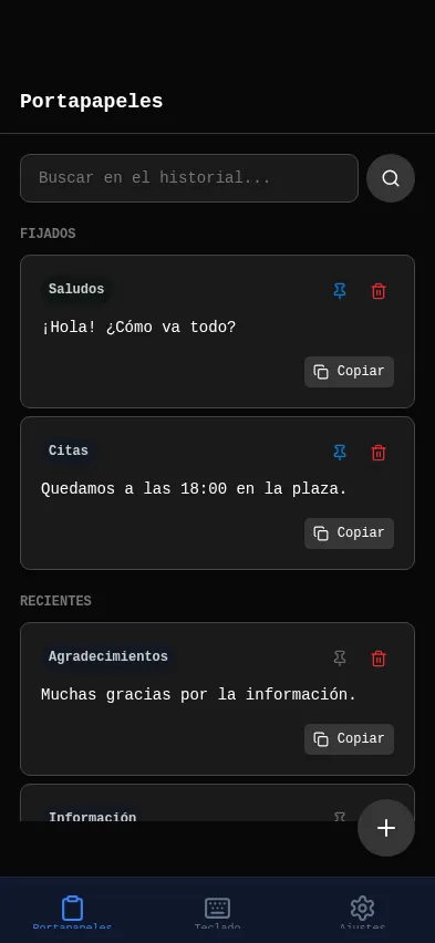 Teclado ClipMax Español