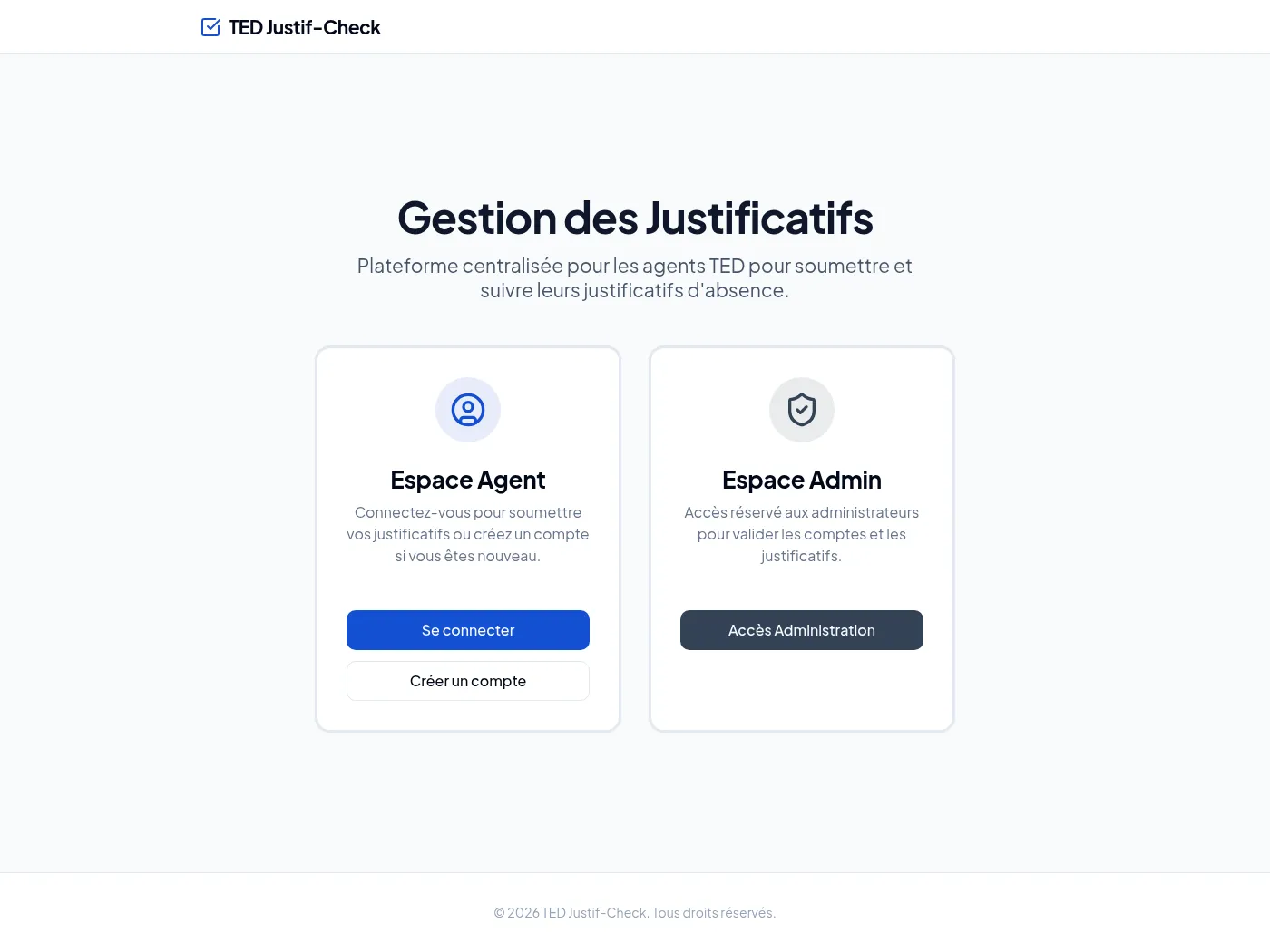 TED Justif-Check Platform