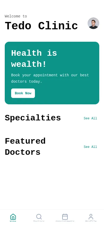Tedo Clinic Appointments