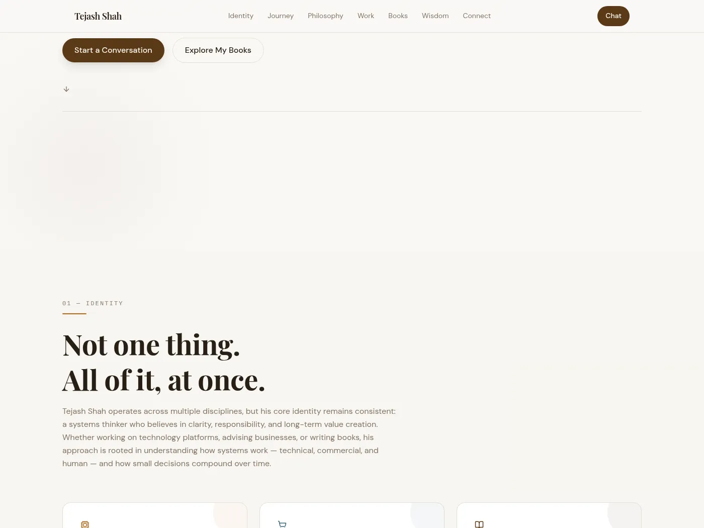 Tejash One-Page OS