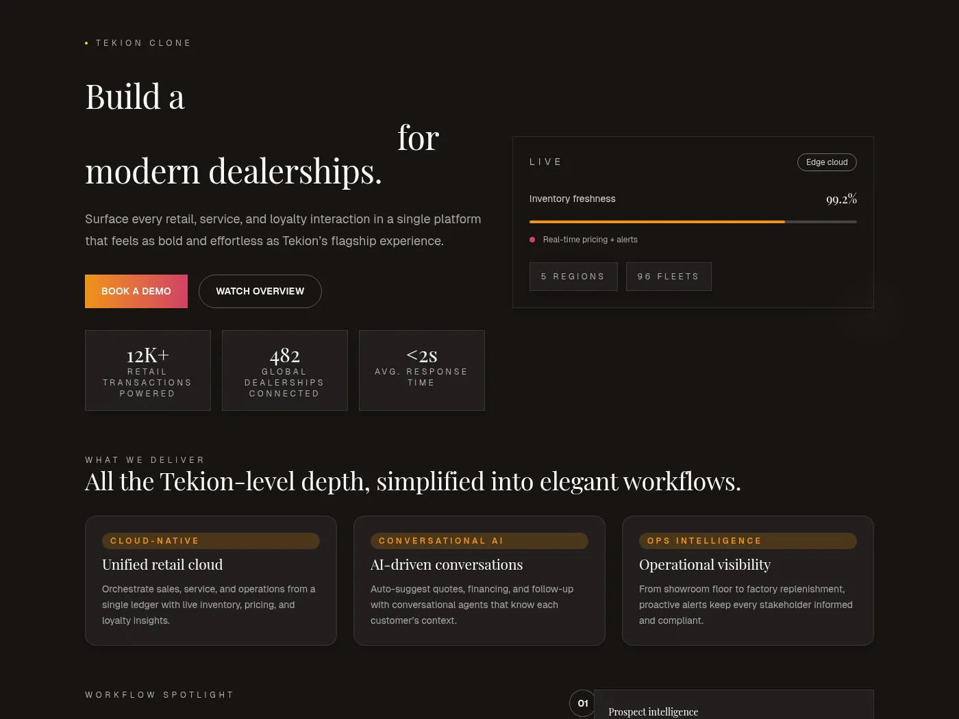 Tekion Clone Platform