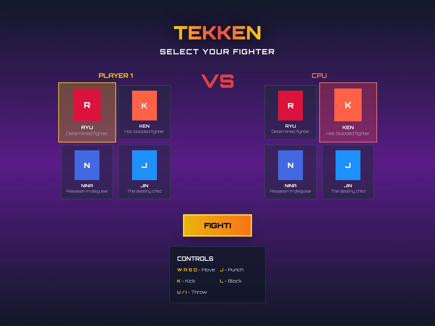 Tekken-Inspired Fighter