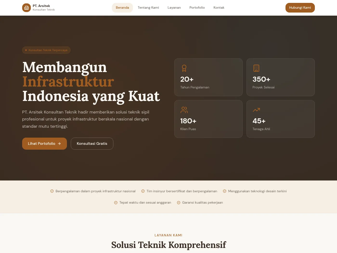 Teknik Konsultan Portfolio