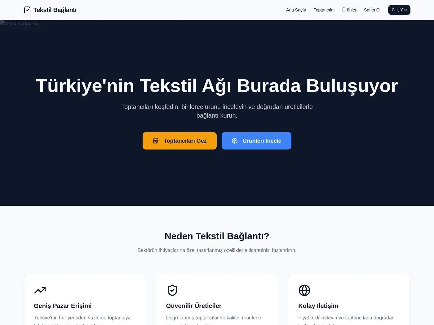 Tekstil Bağlantı Portalı