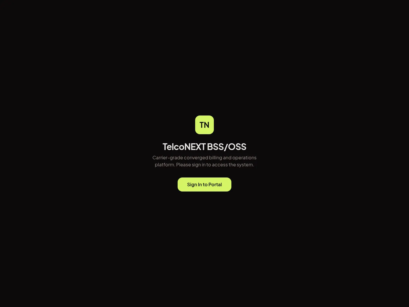 TelcoNEXT Unified BSS/OSS
