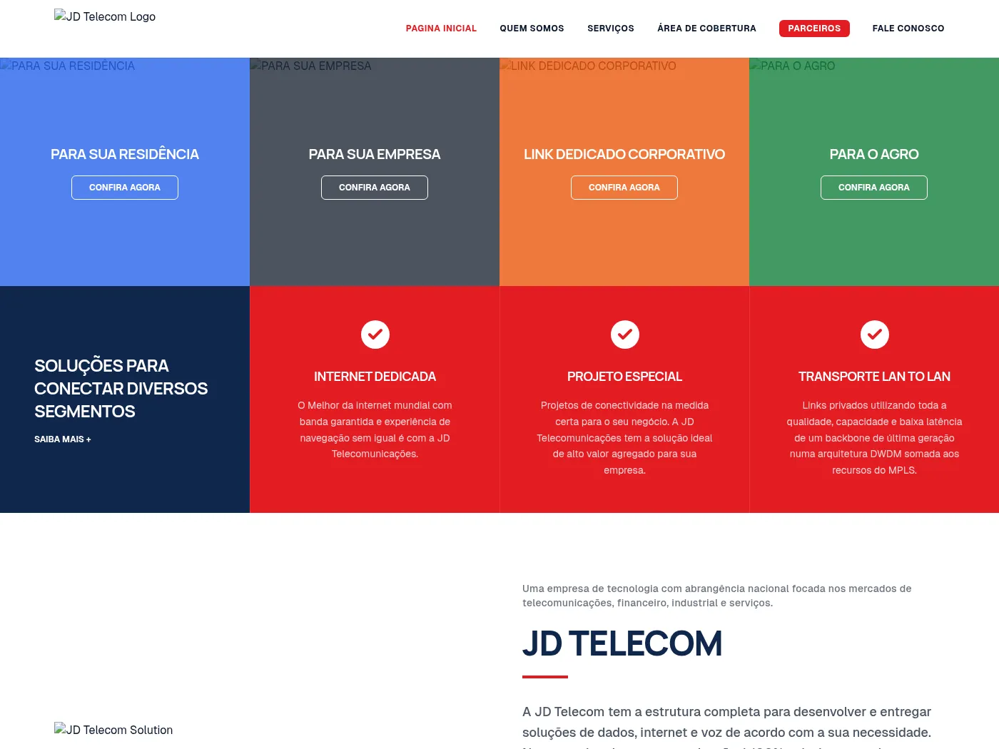 Telecom Company Site Clone