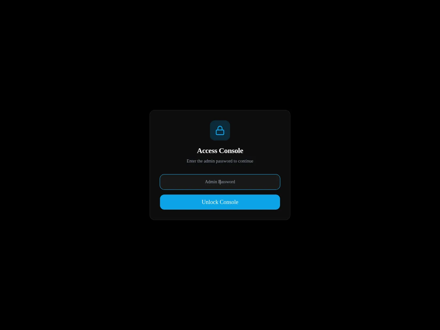 TeleGlass Admin Console