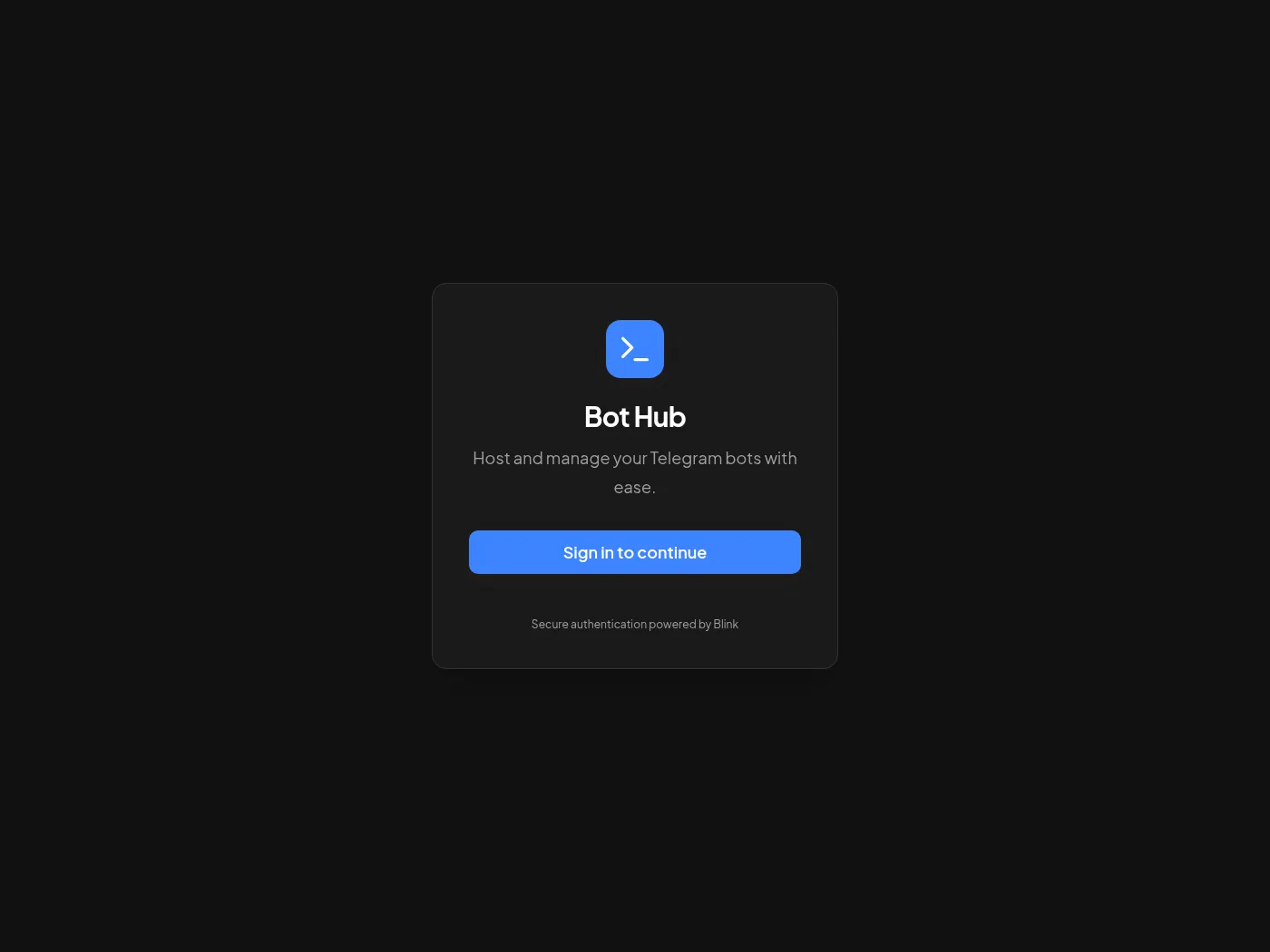Telegram bot hosting