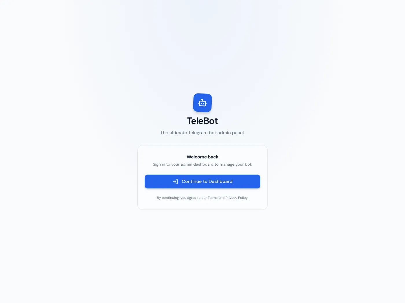 TeleBot Admin Panel