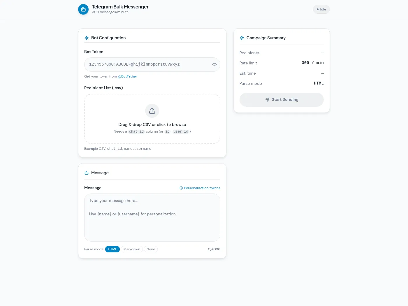 Telegram Bulk Messenger