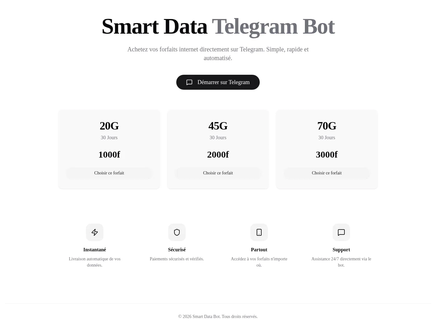 Smart Data Telegram Bot