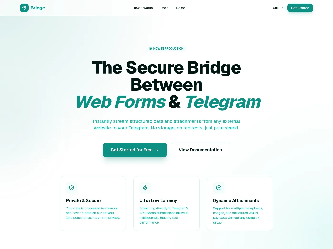 Tanish Telegram Form Bridge