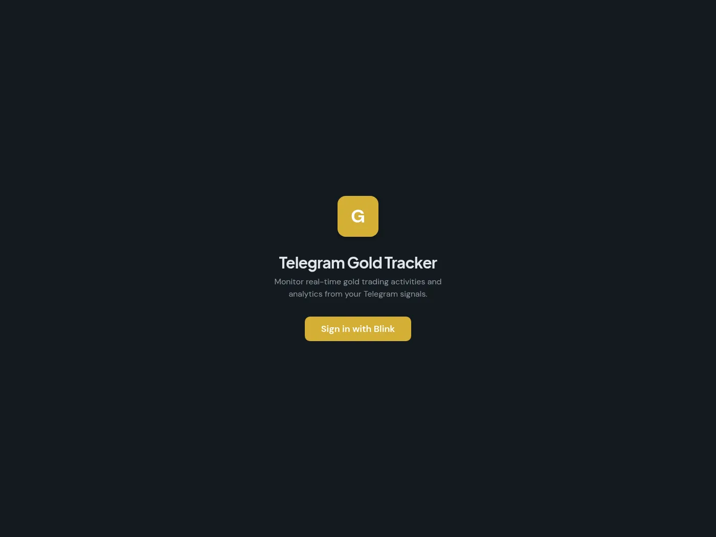 Telegram Gold Tracker