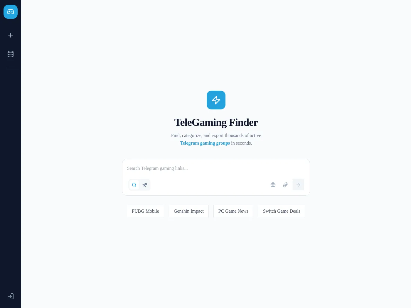Telegram Gaming Groups Finder