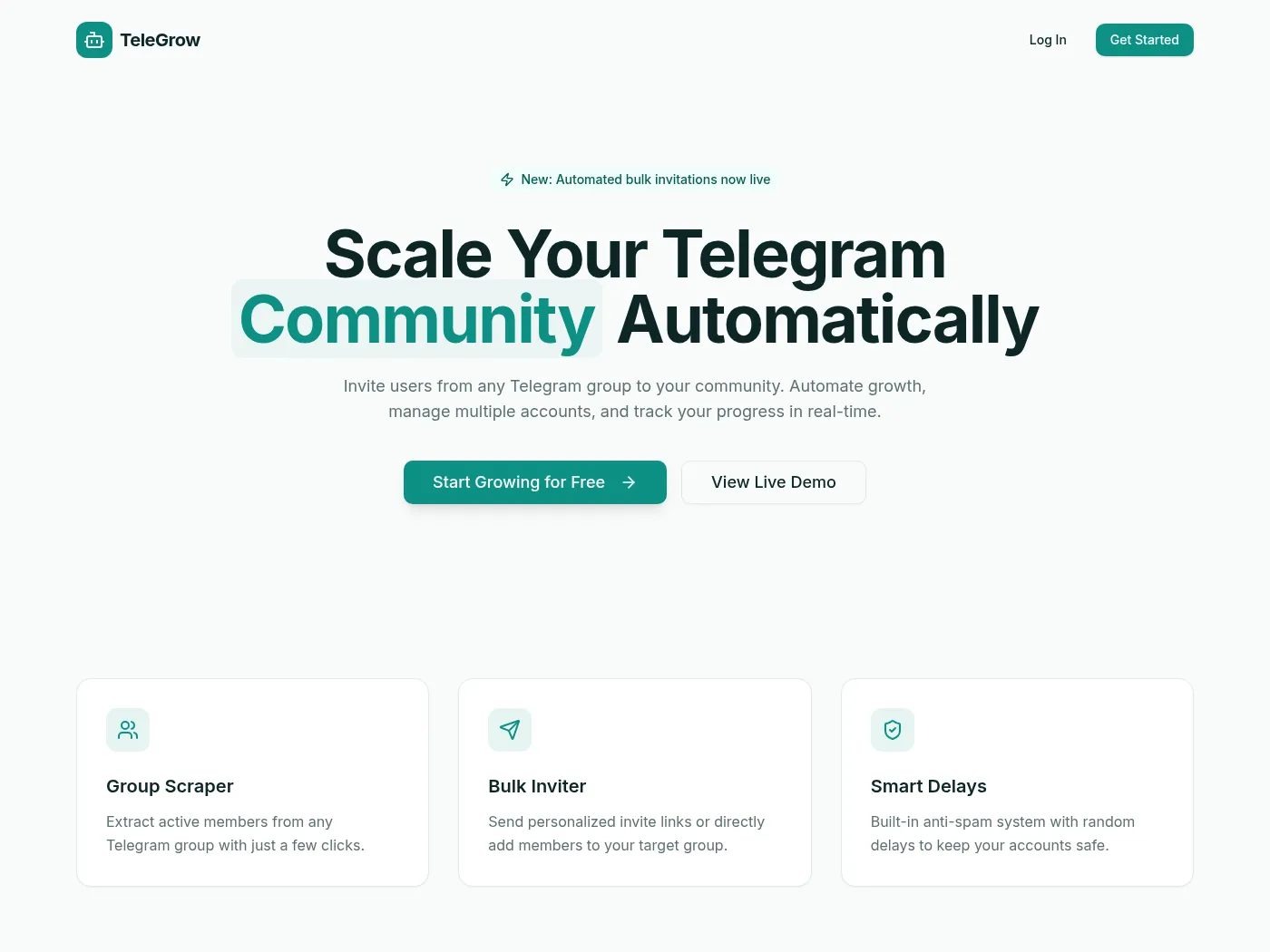 Telegram Group Inviter