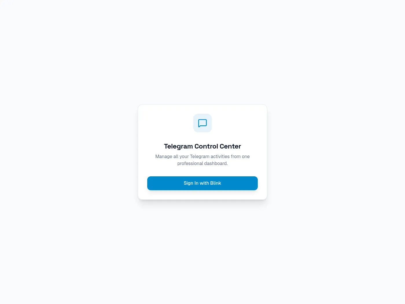 Telegram Control Center