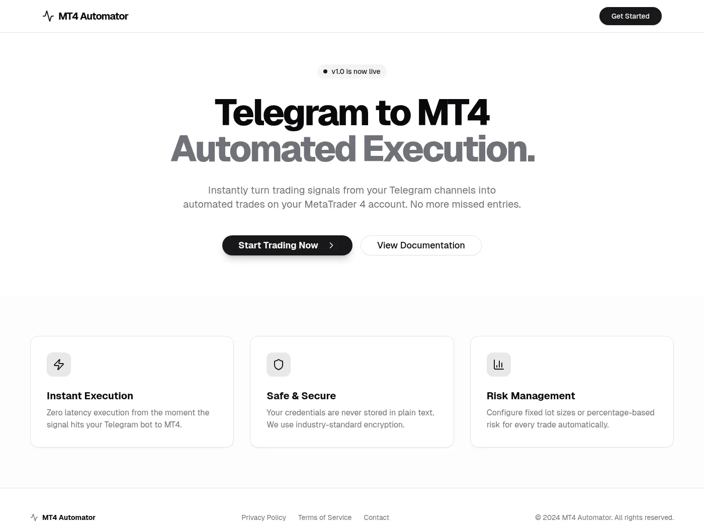 Telegram MT4 Auto Trader