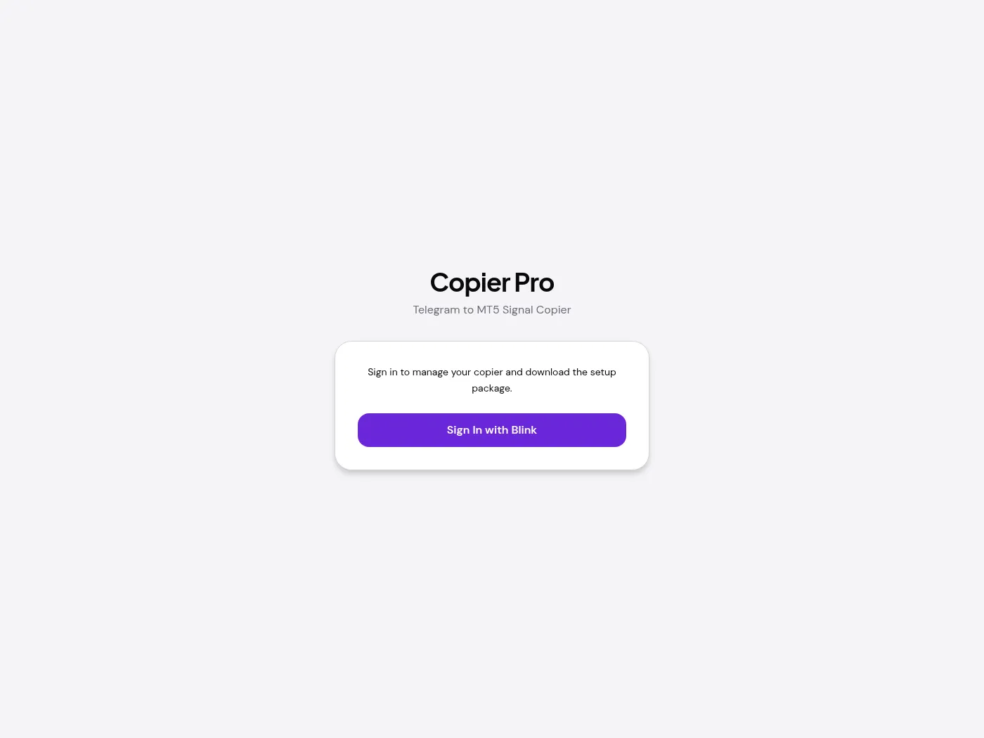Telegram MT5 Signal Copier