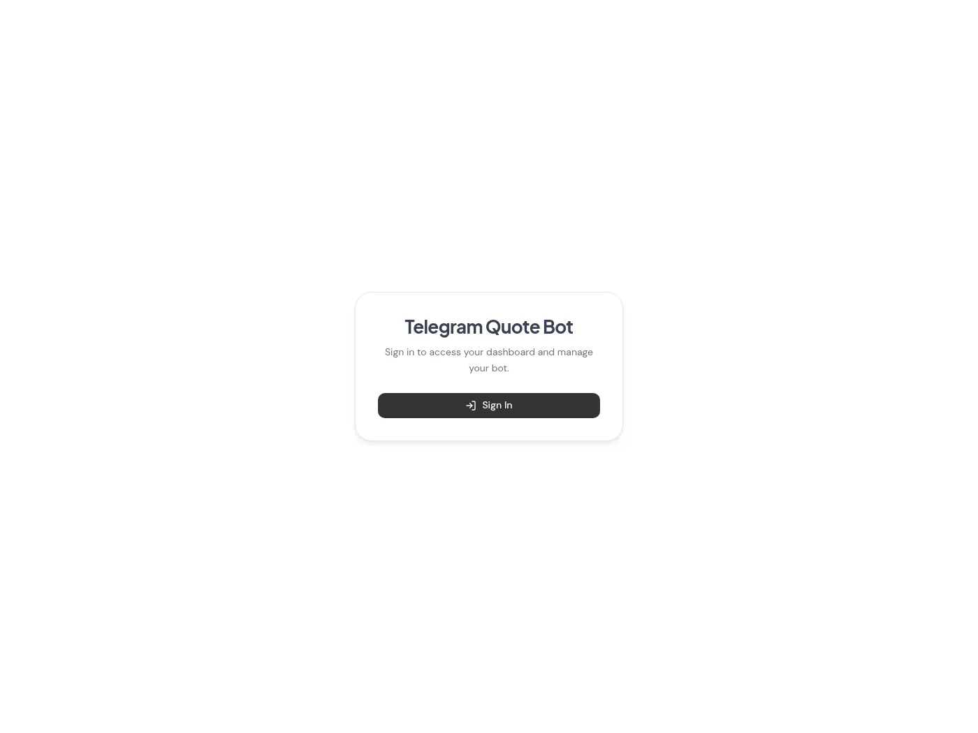 Telegram Quote Bot