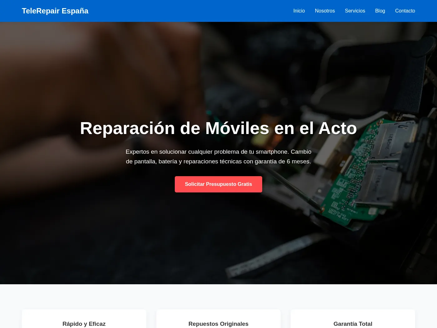 TeleRepair España Web